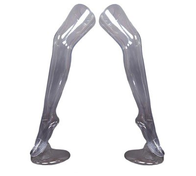 2 x Mannequin Leg Display Female Leg Transparent Decorative Leg Female ...