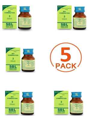 🌿 SBL Bio-Combination 3 BC 3 Tablets 25g X 5 for Colic & Digestion ...