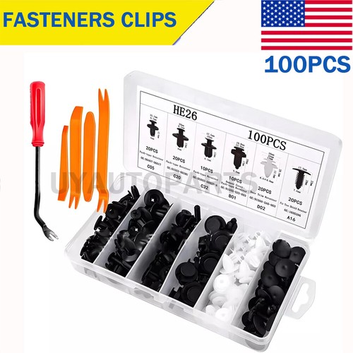 105Pcs For Subaru Bumper Hood Clips Retainer Rivet Fastener Fender Push ...
