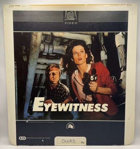 Eyewitness (1981) CED VideoDisc with Sigourney Weaver, William Hurt | eBay
