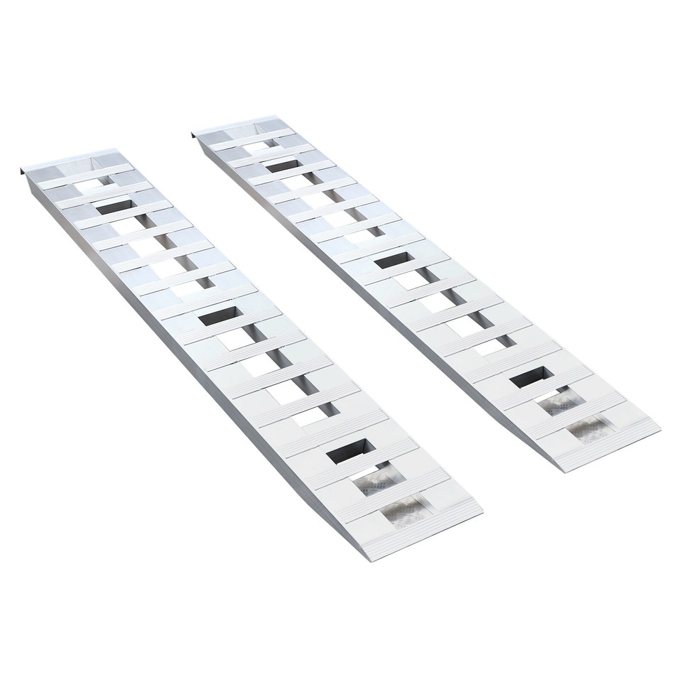 2PCS 84" x 15" Aluminum Trailer Ramps For Motorcycle ATV UTV Car Trucks ...