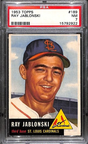 1953 Topps #189 Ray Jablonski PSA 7 NM 15792922 | eBay