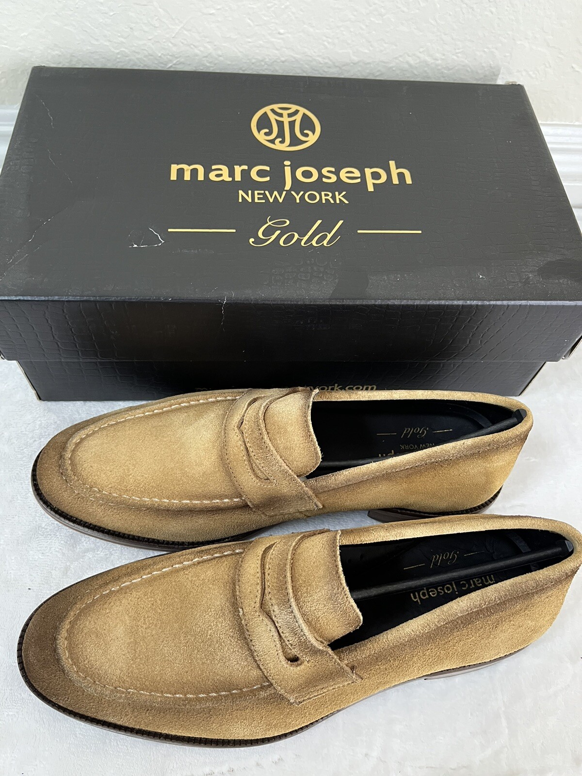 Marc Joseph New York Men's Washington St Suede Loafer Shoes Size 8 | eBay