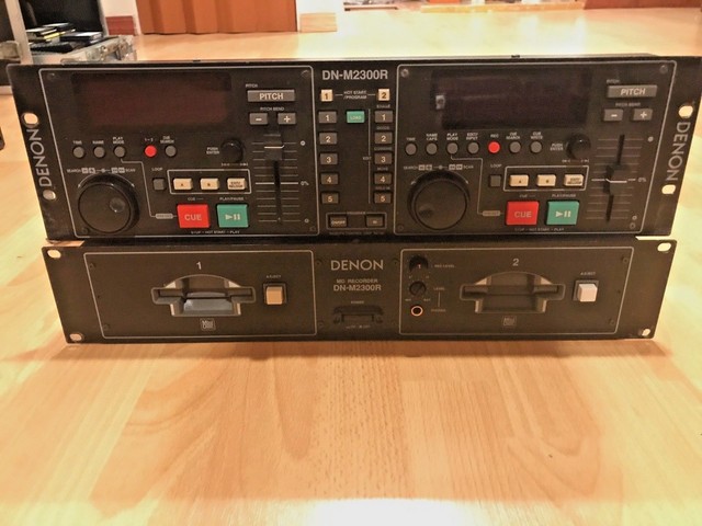 Denon Dn-m2300r Professional Dual Mini Disk MD Player / Recorder (rare ...