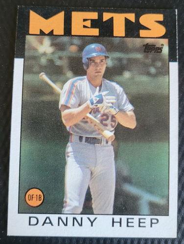 1986 Topps TCG DANNY HEEP New York Mets MLB Baseball Card #619 | eBay