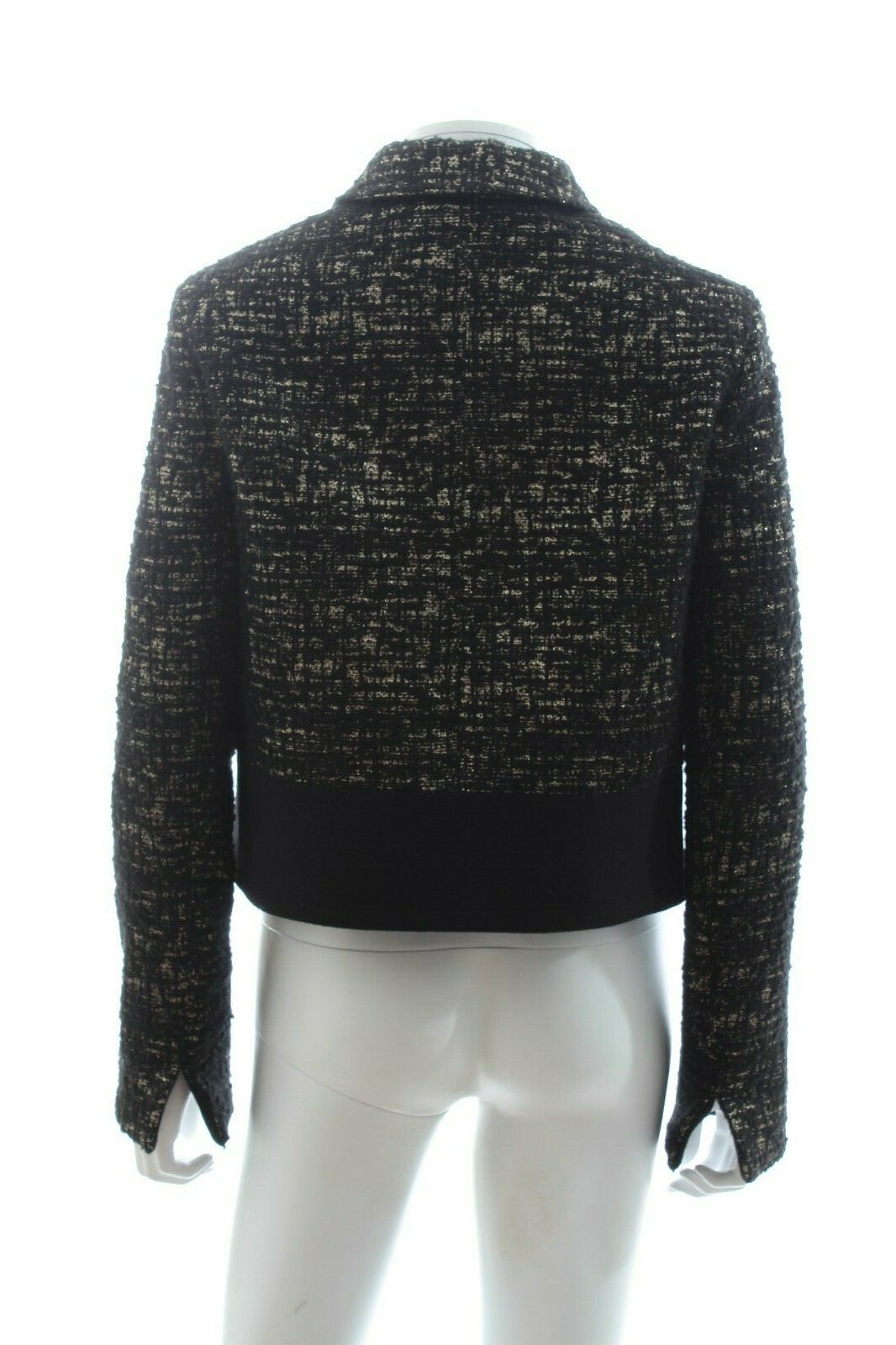 Max Mara Studio Metallic Tweed Jacket / Black, Gold - Gem