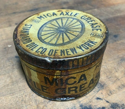 1890'S EARLY 1900'S ORIGINAL STANDARD OIL MICA AXLE GREASE 1 LB. CAN ...