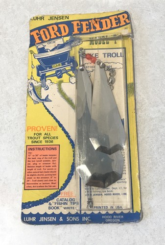 Luhr Jensen Model T Ford Fender Lake Fish Troll CHROME SILVER Trout ...