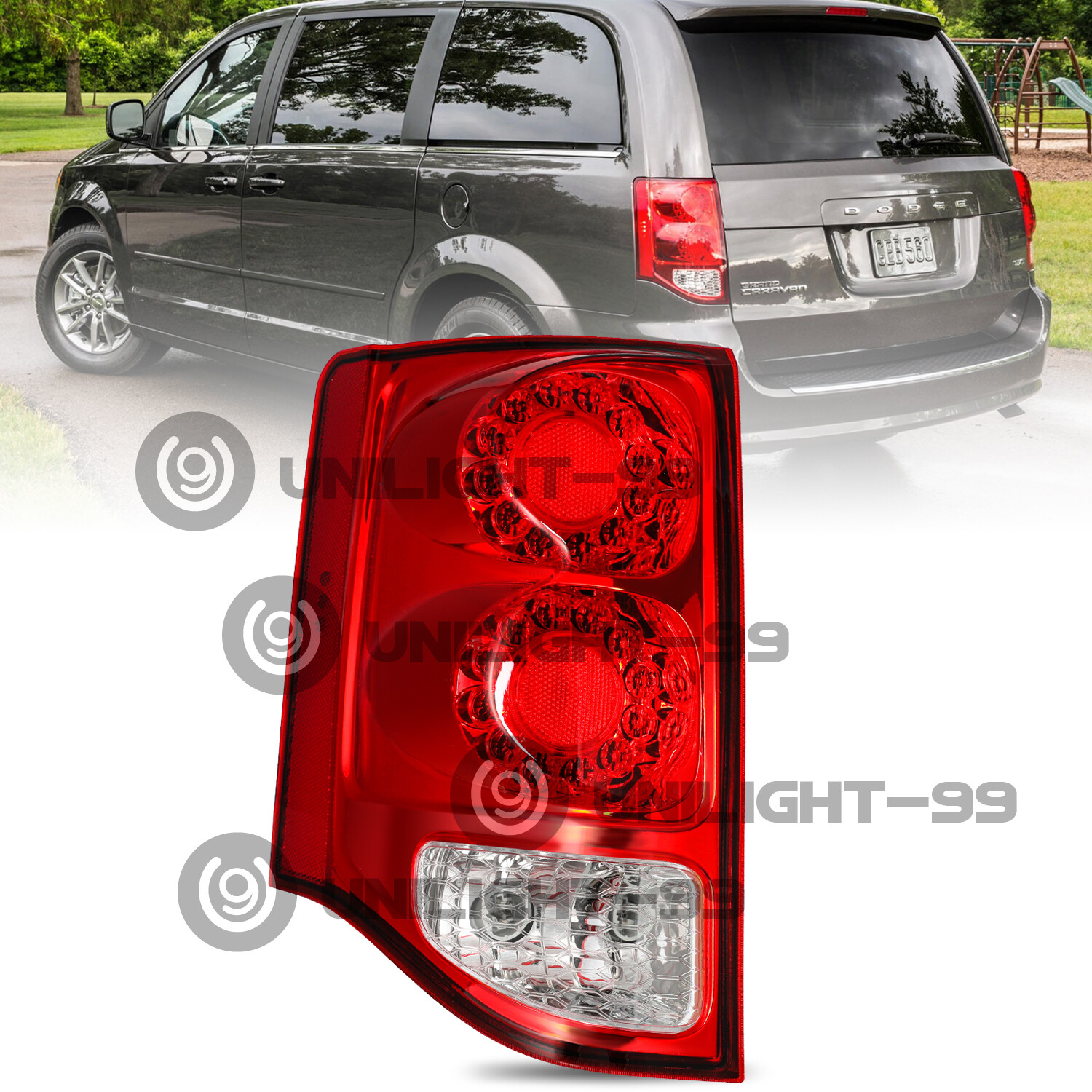 For 2011-2020 Dodge Grand Caravan LED Tail Light Brake Lamp Left Driver ...