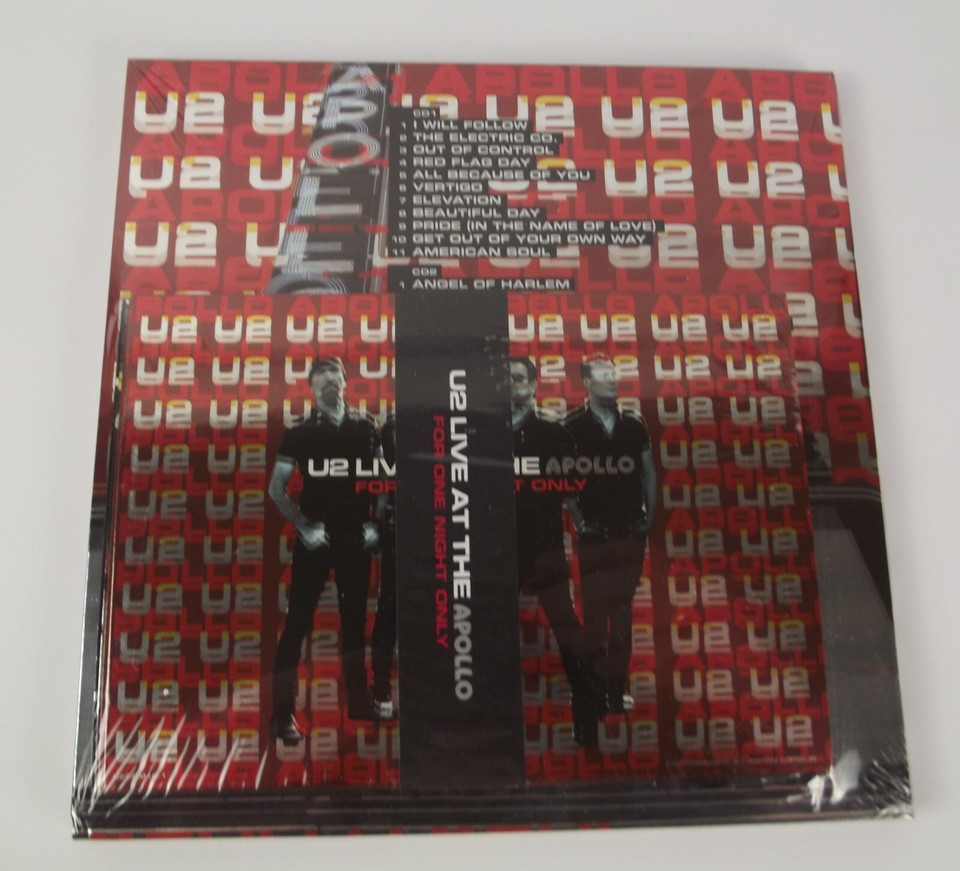 U2 LIVE AT THE APOLLO FOR ONE NIGHT ONLY 2 CD Set Factory Sealed w ...