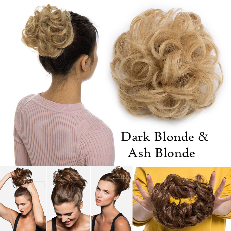 Extra Long Wavy Scrunchie Hair Piece Pony Wrap Wig Add On - CHOOSE YOUR ...