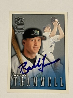 Bubba Trammell 1998 Donruss Studio Signed Autograph Auto Card 172 Tampa ...
