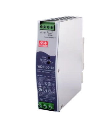 Mean Well WDR-60-48 switching power supply 60W rail type 48V voltage ...