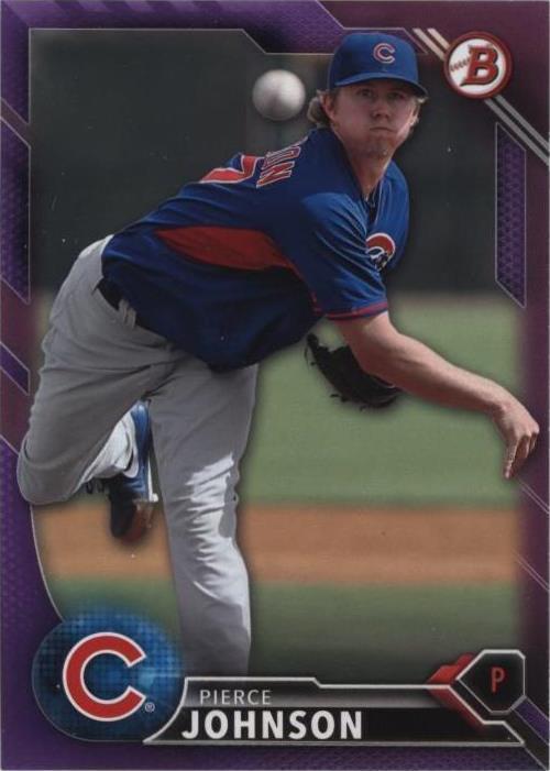 2016 Bowman - Prospects Pierce Johnson #BP116 Purple /250 (RC) for sale ...