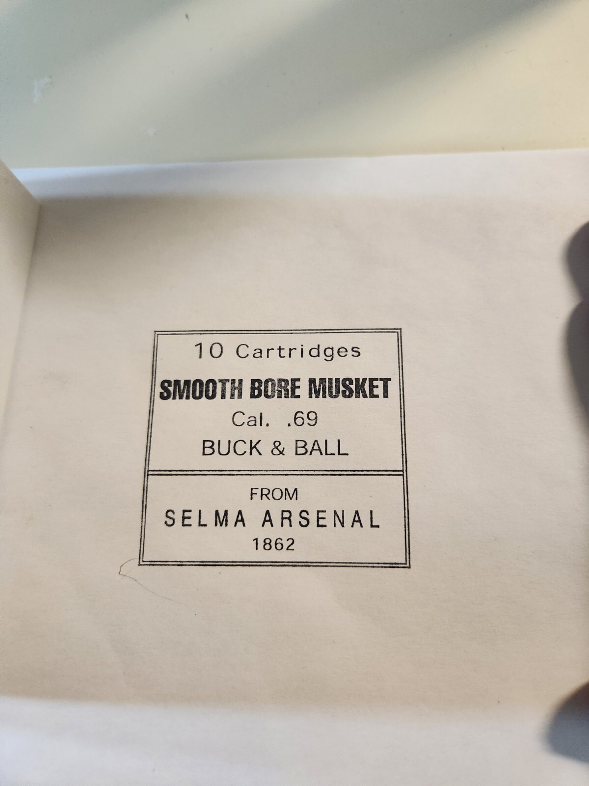 Buck and Ball .69 cal Paper Cartridges Arsenal Packs FREE SHIP | eBay