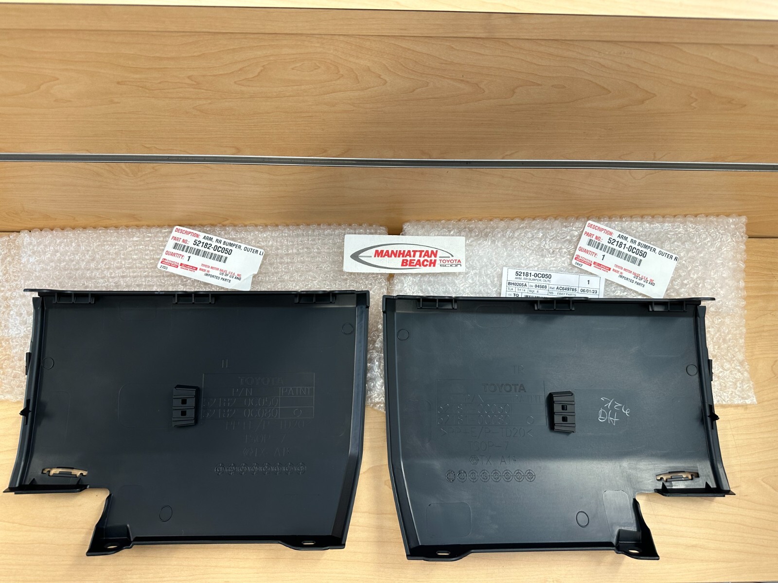 22-25 TUNDRA REAR BUMPER LEFT & RIGHT END CAPS COVERS 52181-0C050 ...