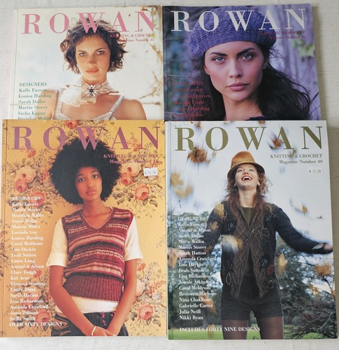 Lot of 4 Rowan Knitting And Crochet Magazines #36 37 38 & 40 VTG | eBay