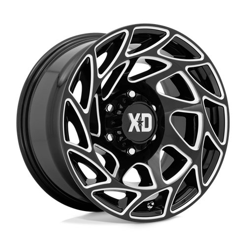 XD Series XD860 Onslaught 17X9 -12 Black Milled Wheel 6X139.7 6X5.5 ...