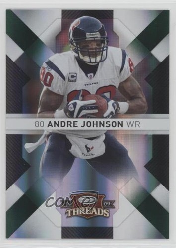 2009 Donruss Threads Century Proof Green 84/100 Andre Johnson #38 HOF ...