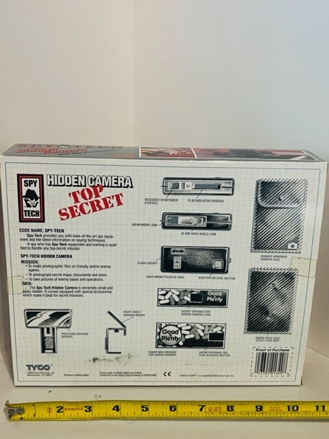 Tyco Spy Tech 1989 Vtg Toys Box accessories Hidden Camera Mirror ...