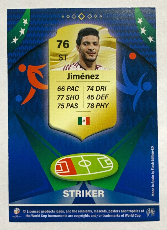 COPA AMERICA USA 2024 Card EF #085 RAUL JIMENEZ Mexico Soccer Team PERU ...