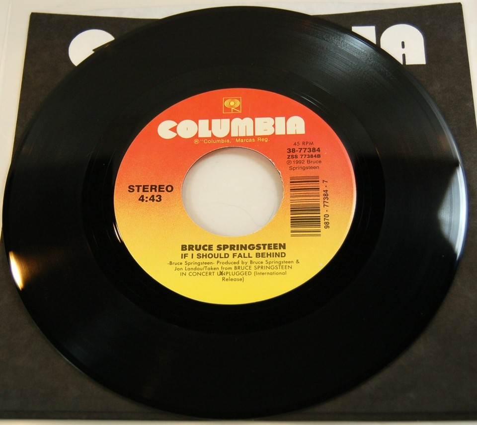 Bruce Springsteen Streets Of Philadelphia / If I Should Fall Behind 45 ...