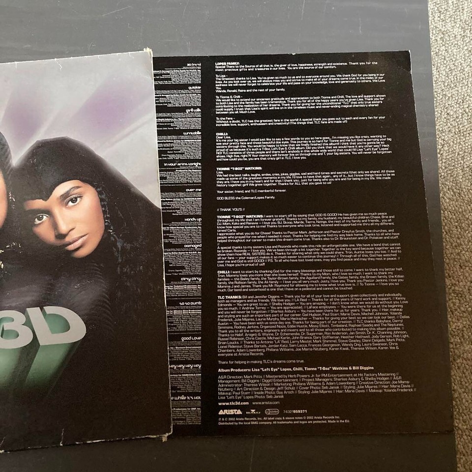 TLC 3D 2LP Vinyl 2002 EU Original Arista Records 74321959371 R&B Japan ...