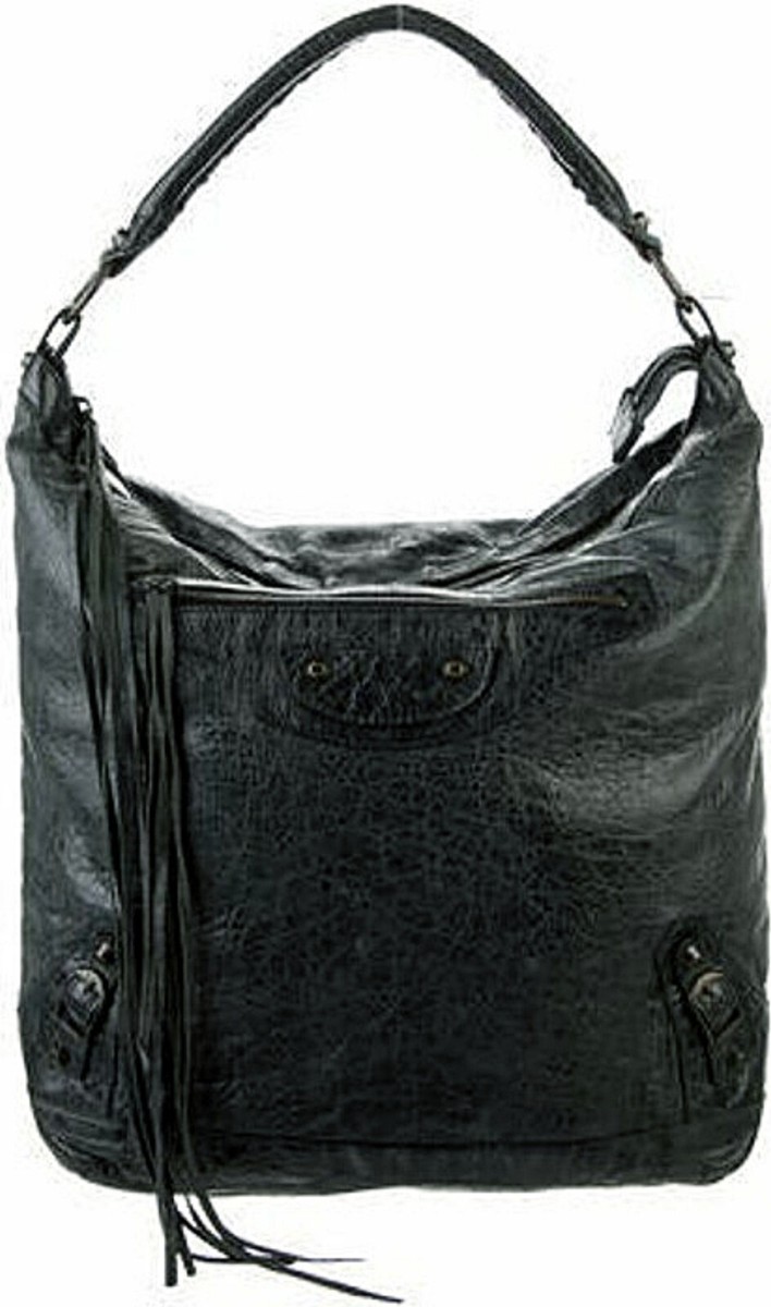 BALENCIAGA Dark Green Motocross Giant 21 Leather Medium Hobo BALENCIAGA Dark Green Motocross Giant 21 Leather Medium Hobo