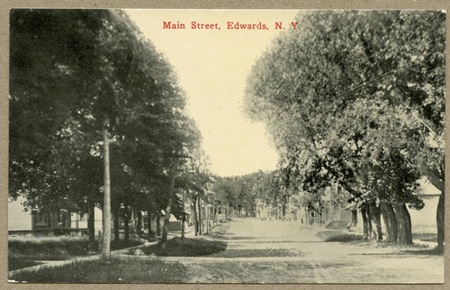 Postcard Main Street Edwards NY | eBay