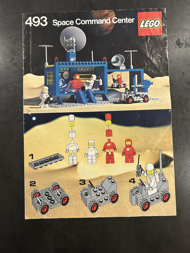 LEGO 493 Space Command Center Space Set vintage *Instruction Manual ...