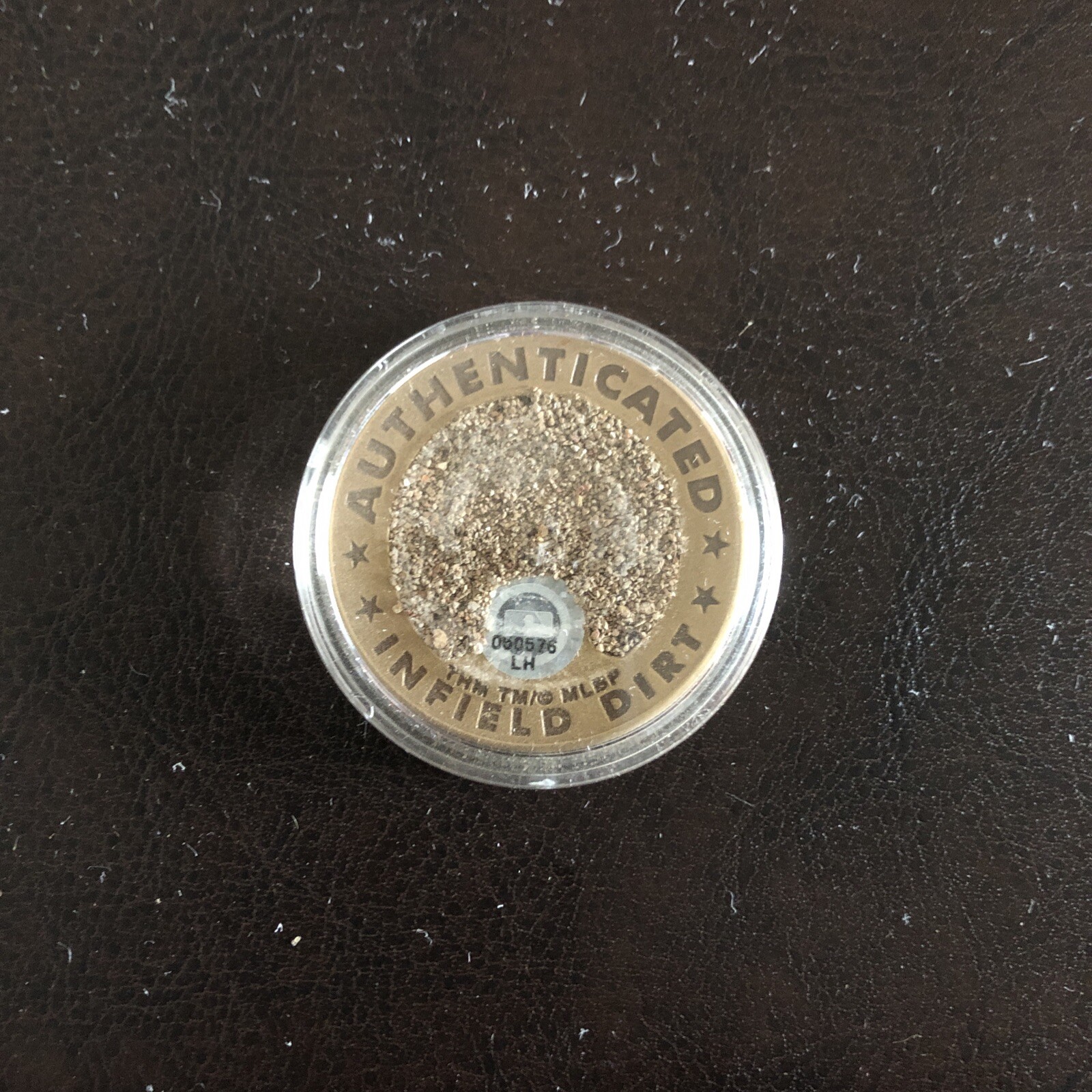 Authenticated 1923 Yankee Stadium Infield Dirt Coin an Baseball ...