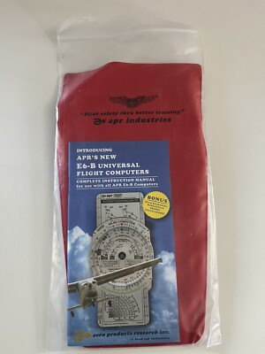 APR’S New E6-B9 Universal Flight Computer 2008 Wind Effect Theory Aero Products | eBay
