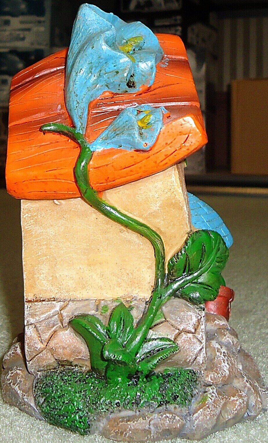 HAND-PAINTED RESIN MINIATURE WHIMSICAL TERRACOTTA HOUSE FAIRY GARDEN ...