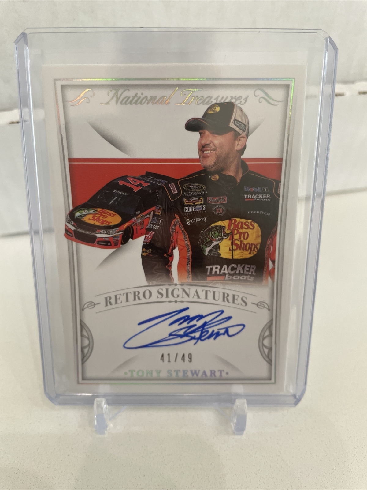 2022 National Treasures Tony Stewart Retro Signatures Autograph Auto ...