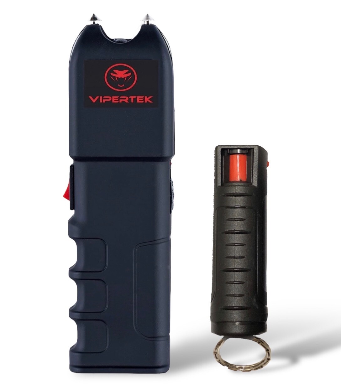 Vipertek Stun Gun Rechargeable Safety Device 800 BV w/ LED Light ...