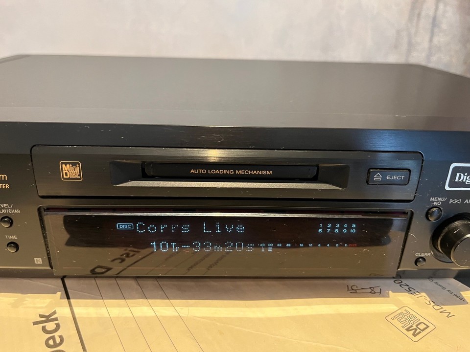 Sony JB-520 Minidisc Player with Remote & Manual Fully Working | eBay UK