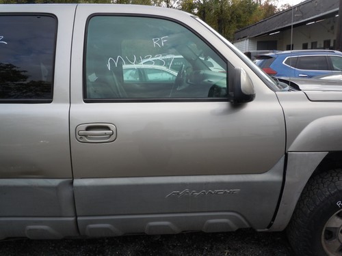 2002 02 Chevrolet Avalanche 1500 Front Door Assembly Passenger Right ...