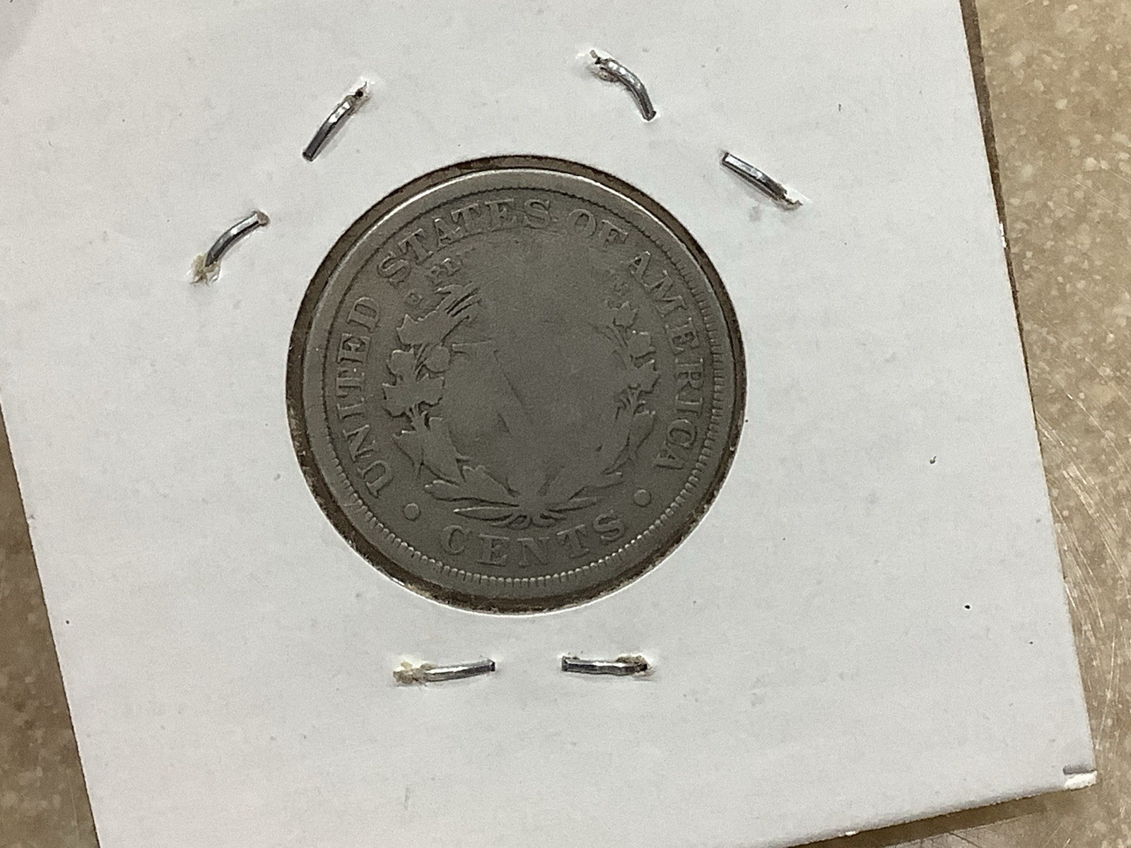 1892 Liberty Nickel Counter Stamped Coin | Old Stock, Free Shipping