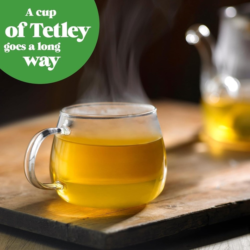 Tetley Zingy Lemon & Ginger Herbal Tea Bags - Naturally Caffeine-Free ...