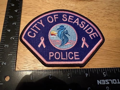 OLD CITY OF SEASIDE CA CALIFORNIA POLICE PINK BREAST CANCER PATCH | eBay