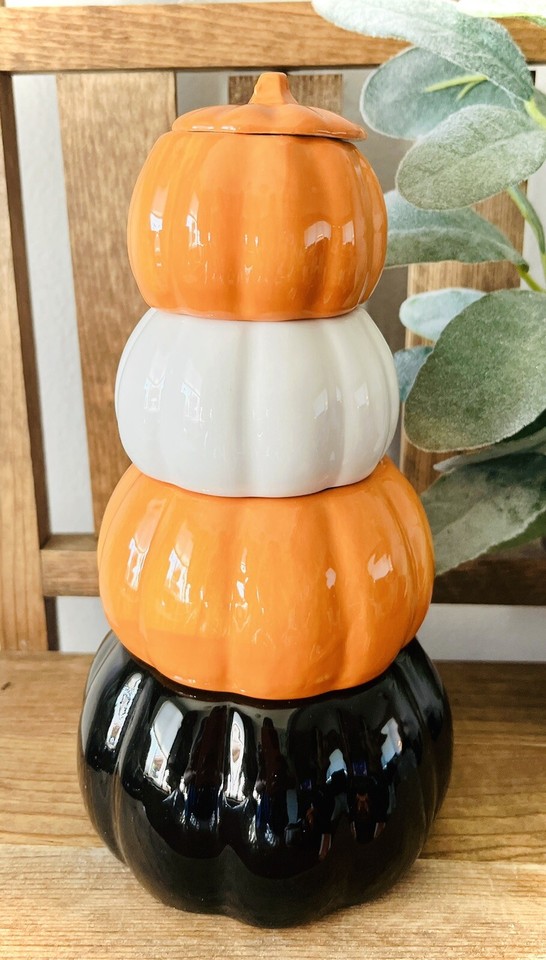 New 10 Strawberry Street Pumpkin Stacking Measuring Cups Fall Halloween ...
