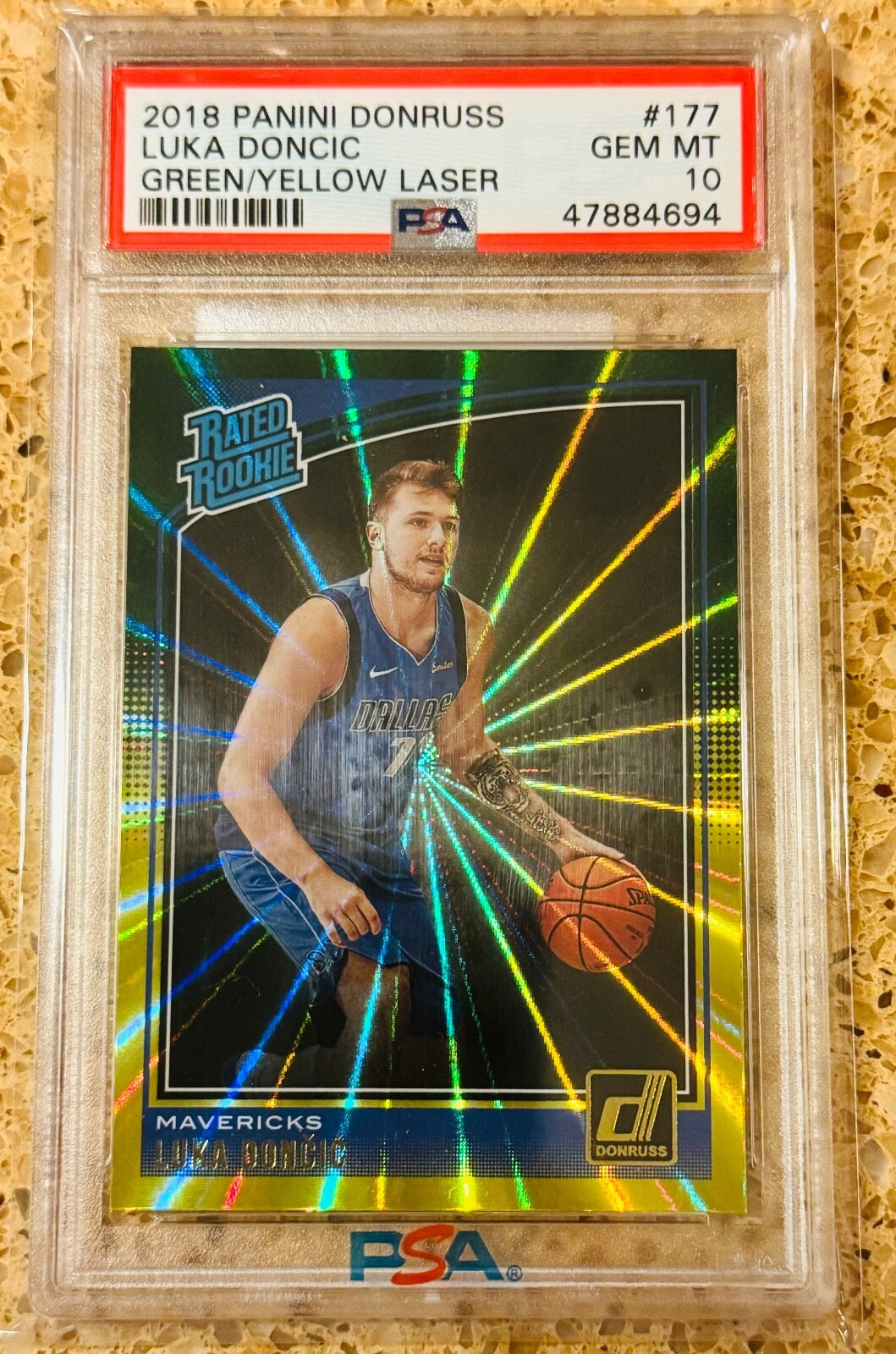 Luka Doncic 2018 Donruss #177 Green & Yellow Laser Price Guide - Sports ...