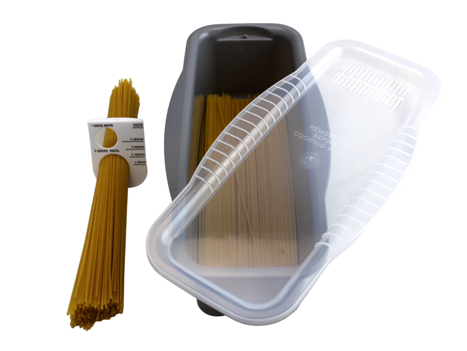 Microwave Pasta Cooker with Portioning Tool Makes Pastas & Spaghetti In ...