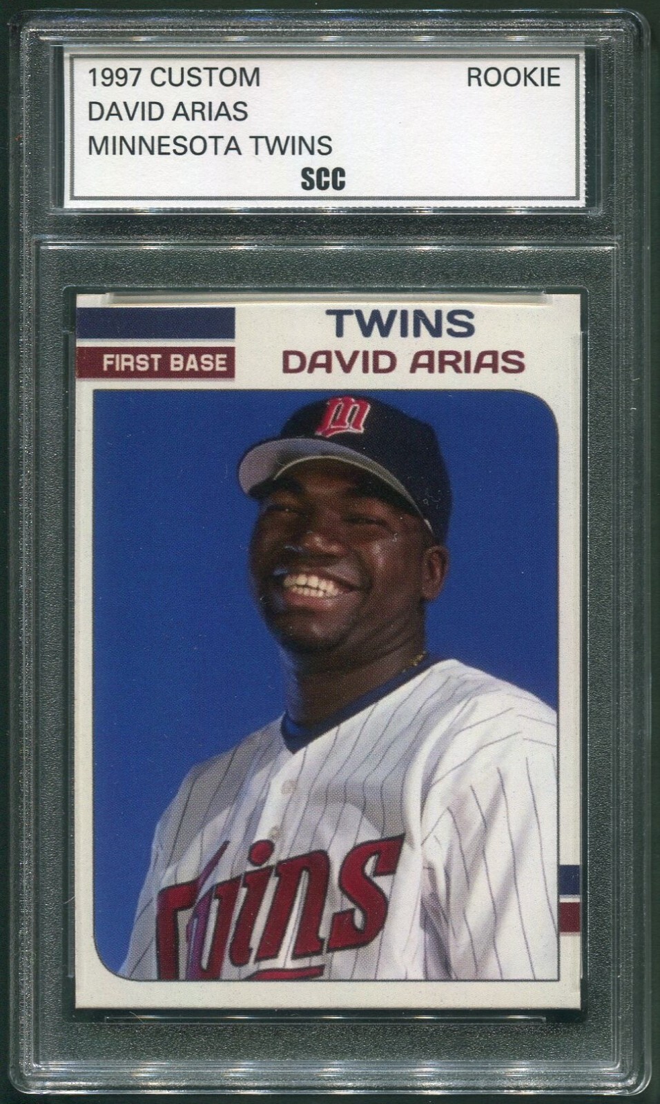 Custom 1997 David Arias Ortiz Minnesota Twins Rookie Year Baseball Card ...