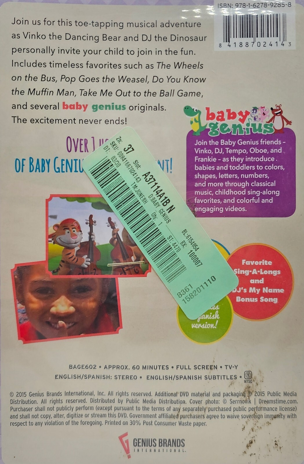 Baby Genius - Favorite Childrens Songs (DVD, 2015) for sale online | eBay