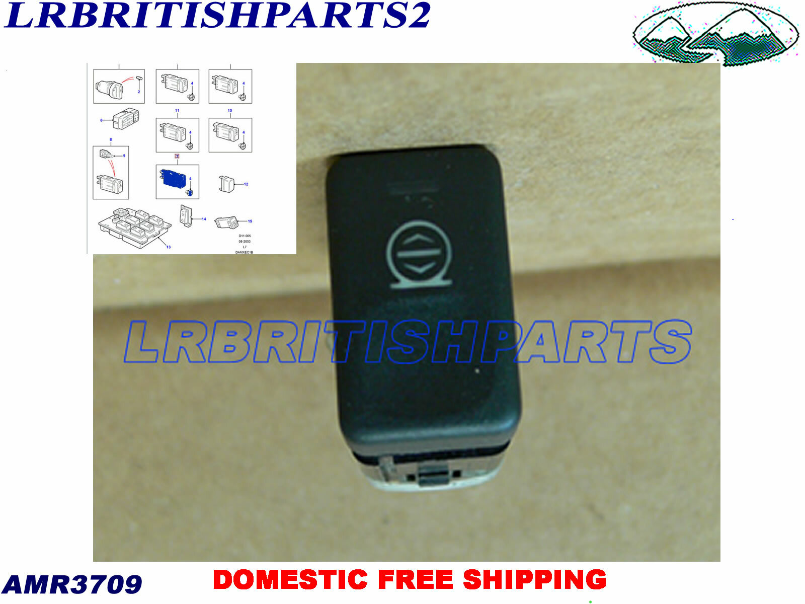 GENUINE LAND ROVER AIR SUSPENSION SWITCH RANGE ROVER 4.0 4.6 AMR3709 ...