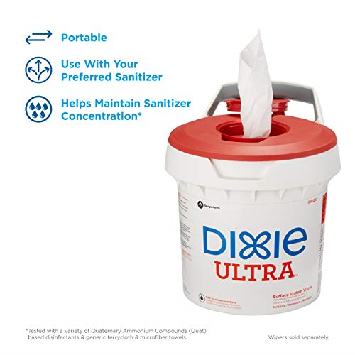 Dixie Ultra Surface System Wiper Bucket for Food Service, 54026, 2 ...