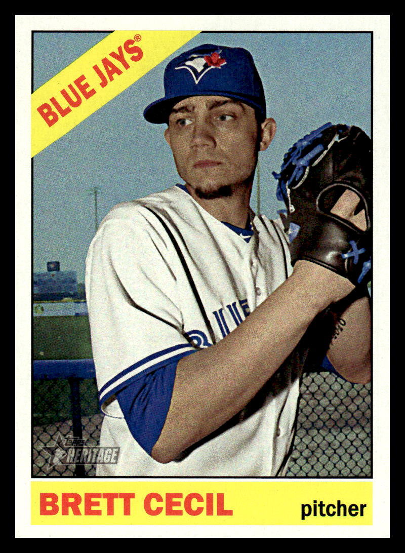 2015 Topps Heritage High Number Brett Cecil 502 Toronto Blue Jays | eBay