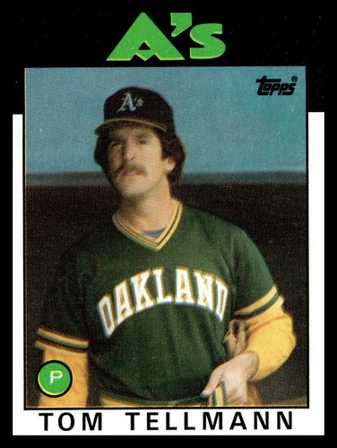 1986 Topps #693 Tom Tellmann Oakland Athletics Baseball Card | eBay
