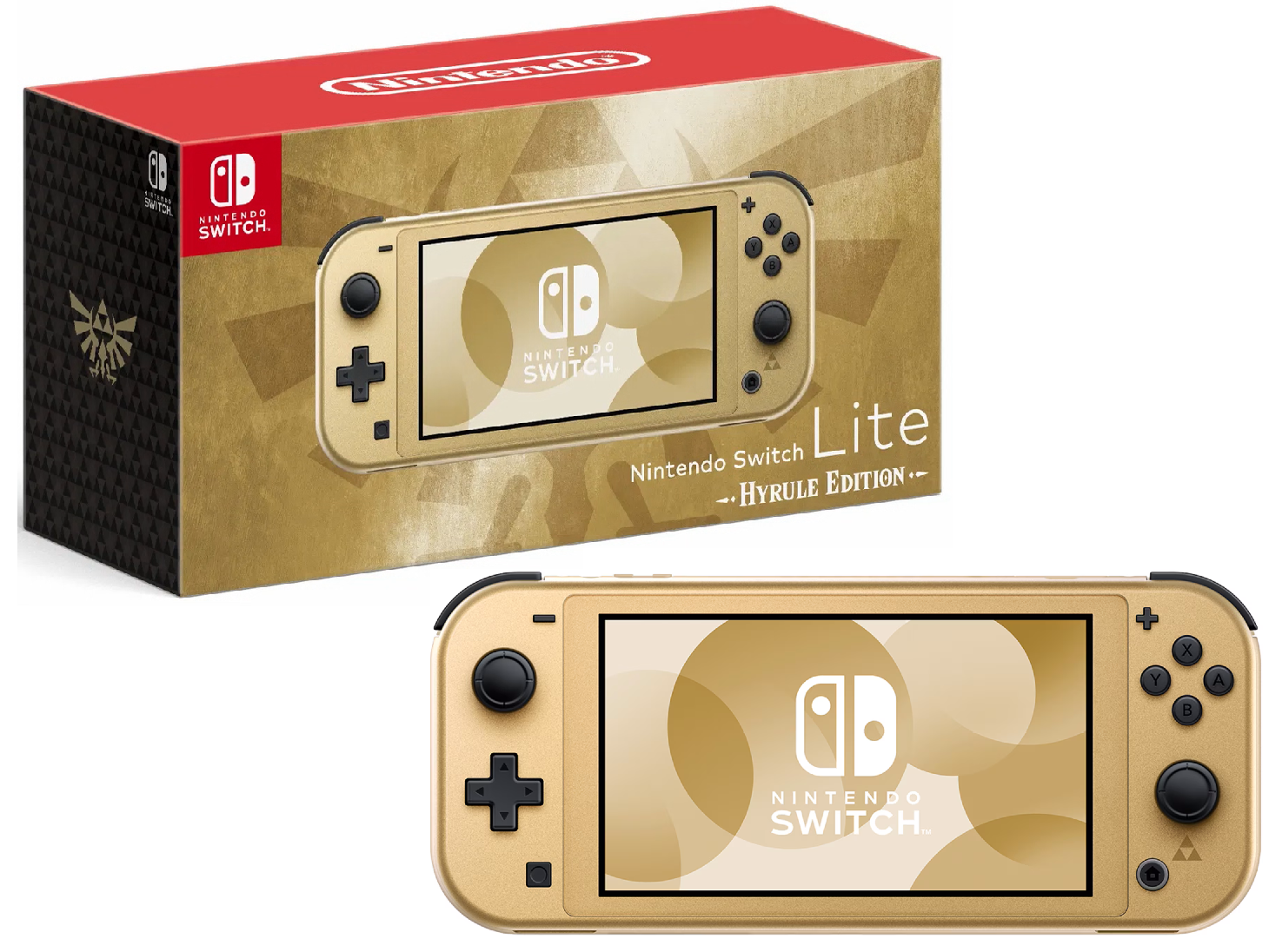 NEW Nintendo Switch Lite Legend of Zelda Hyrule Limited Edition - Gold ...